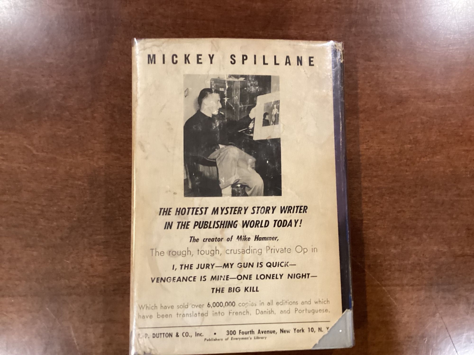 Mickey Spillane / The Long Wait signed bookplate 1st Edition 1951 | eBay