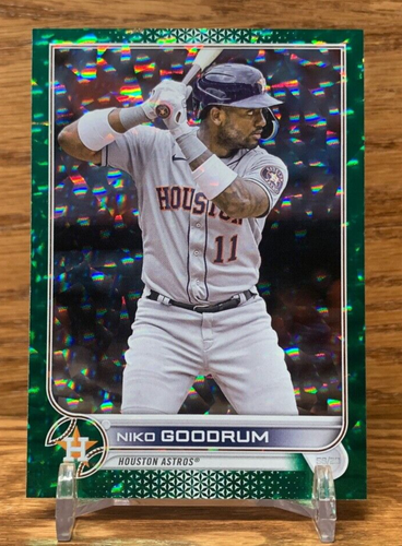 NIKO GOODRUM Green Foil /499 Parallel | 2022 Topps Update Series ASTROS ...