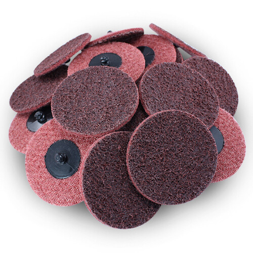 25 Pack - 3" Roloc Surface Conditioning Discs Medium Red Quick Change ...