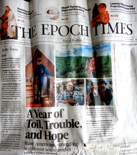 THE EPOCH TIMES NEWSPAPER Dec. 21-27, 2022 US EDITION California ...
