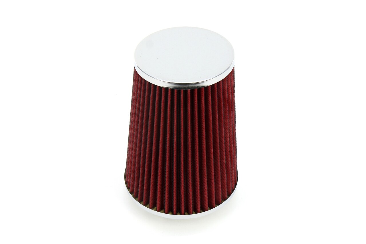 3.5" 89mm Flange x 9" Height Round Tapered Cone Dry Air Intake Filter ...
