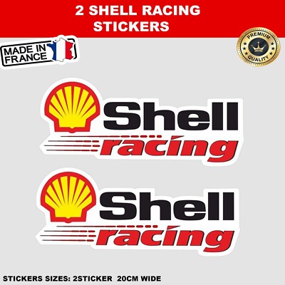 Autocollant Shell Huil Graisse Gazole' vinyle Haut Qualité 2 Pièce | eBay