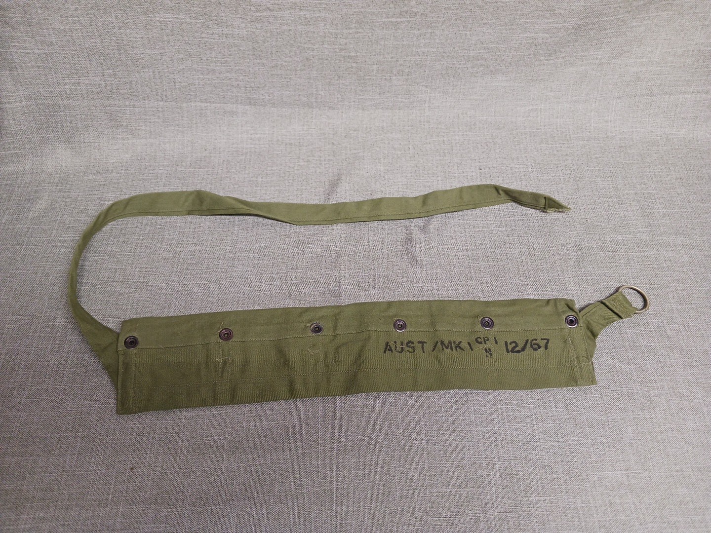 Vietnam War Australian Military Bandoleer Green 7.62mm Ammo MK1 12/67 ...