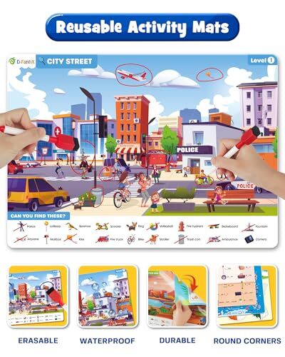 Preschool Learning Activity - Search and Find Book, Reusable Learning ...