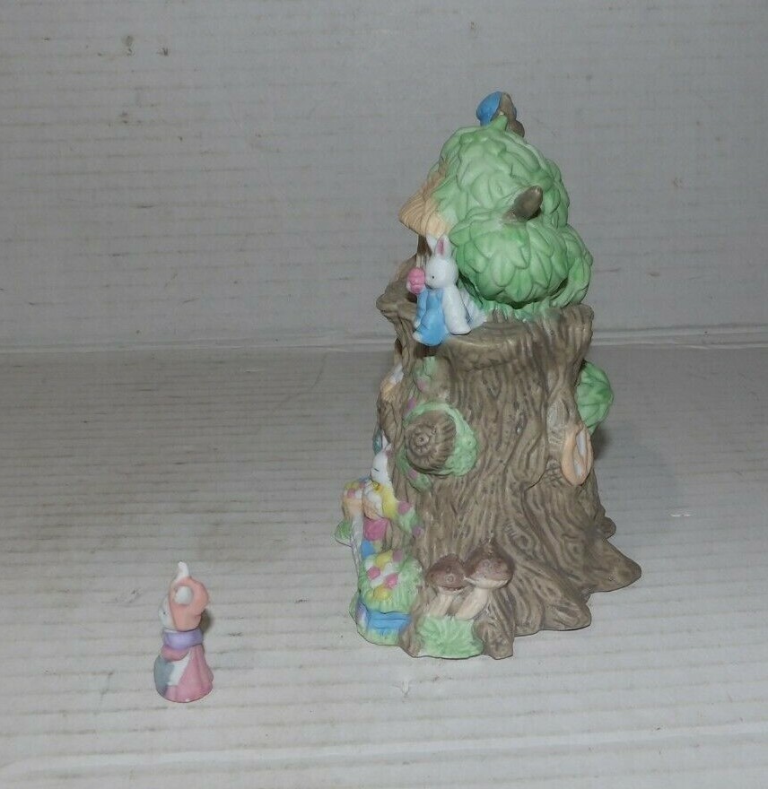 Easter Jubilee 2 pc Porcelain Easter Bunny Tree Set in box | eBay