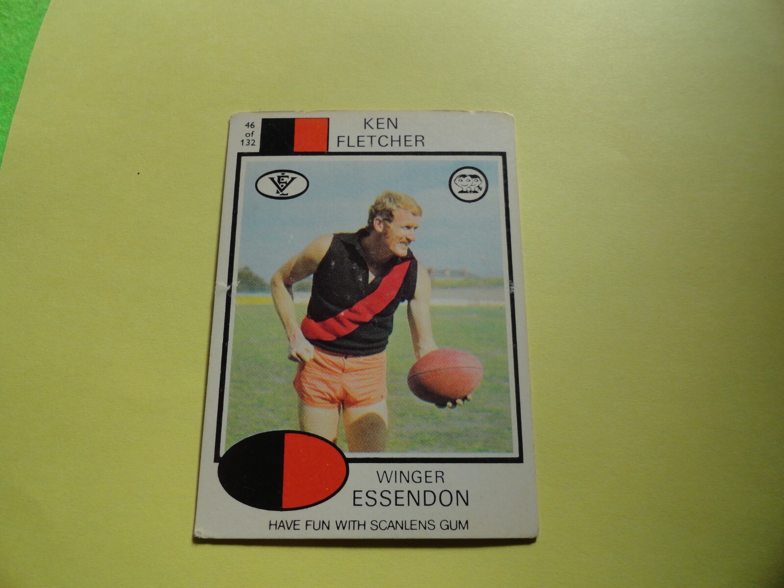 Ken Fletcher- Essendon - 1975 VFL Scanlens Card No 46 | eBay Australia