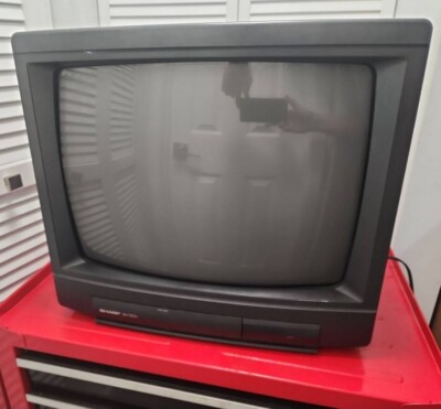 Vintage 1988 Sharp Linytron 19NV68 19' CRT Television No Remote | eBay