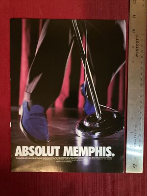 Absolut Memphis Elvis Theme Vodka Sweden Print Ad - Great To Frame! | eBay