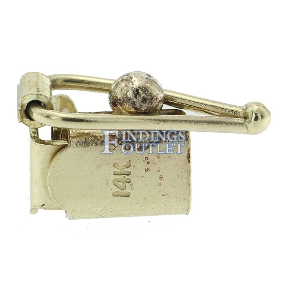 14K White Gold Box Lock Clasp Male & Female Figure 8 Complete Set ALL ...