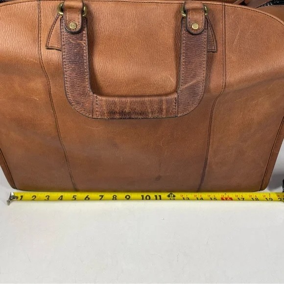 Glaser Designs 19” Leather Litigation Day Bag Satchel Briefcase Travel ...