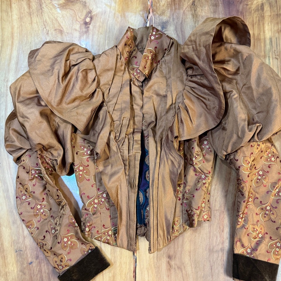 Antique Vintage Victorian Era Women's Top Bodice Silk Velvet 1800s ...