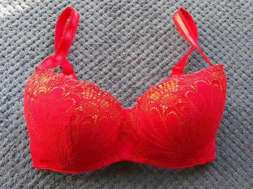 Wonderbra Bra 32E Underwired Push Up Bra Gossard Red Padded | eBay