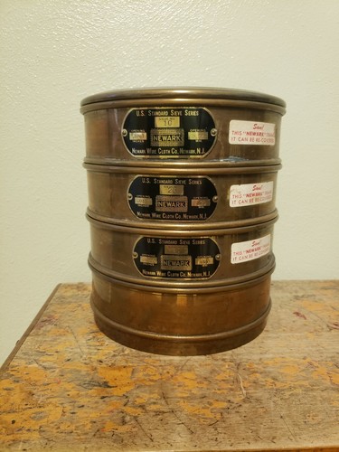 Newark Wire Cloth Co. sifter set, brass, stainless steel. | eBay