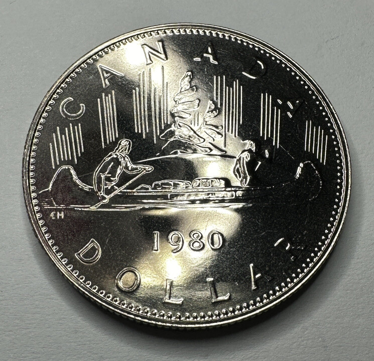 1980 Canadian Dollar Proof Like Coin from Mint Set. Uncirculated ...