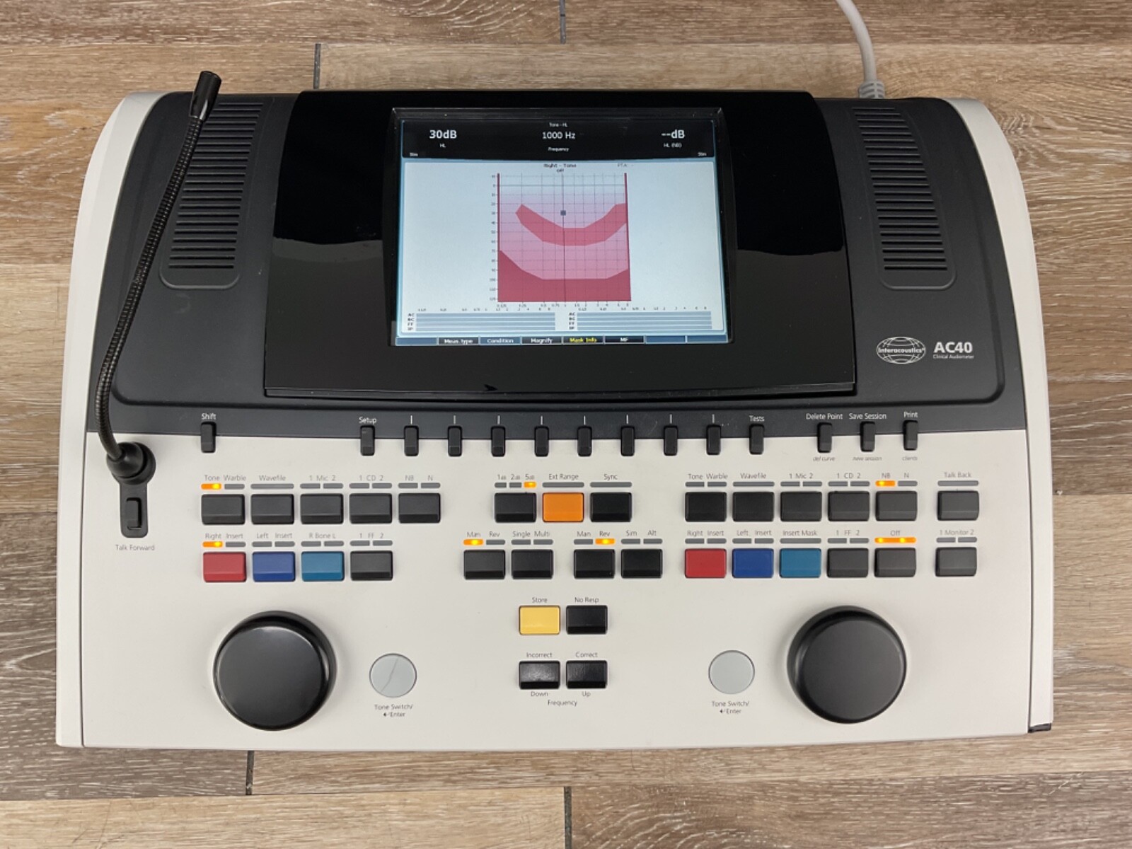 Interacoustics AC40 Clinical Audiometer Two-Channel CAPD CD/MP3 MCL UCL ...