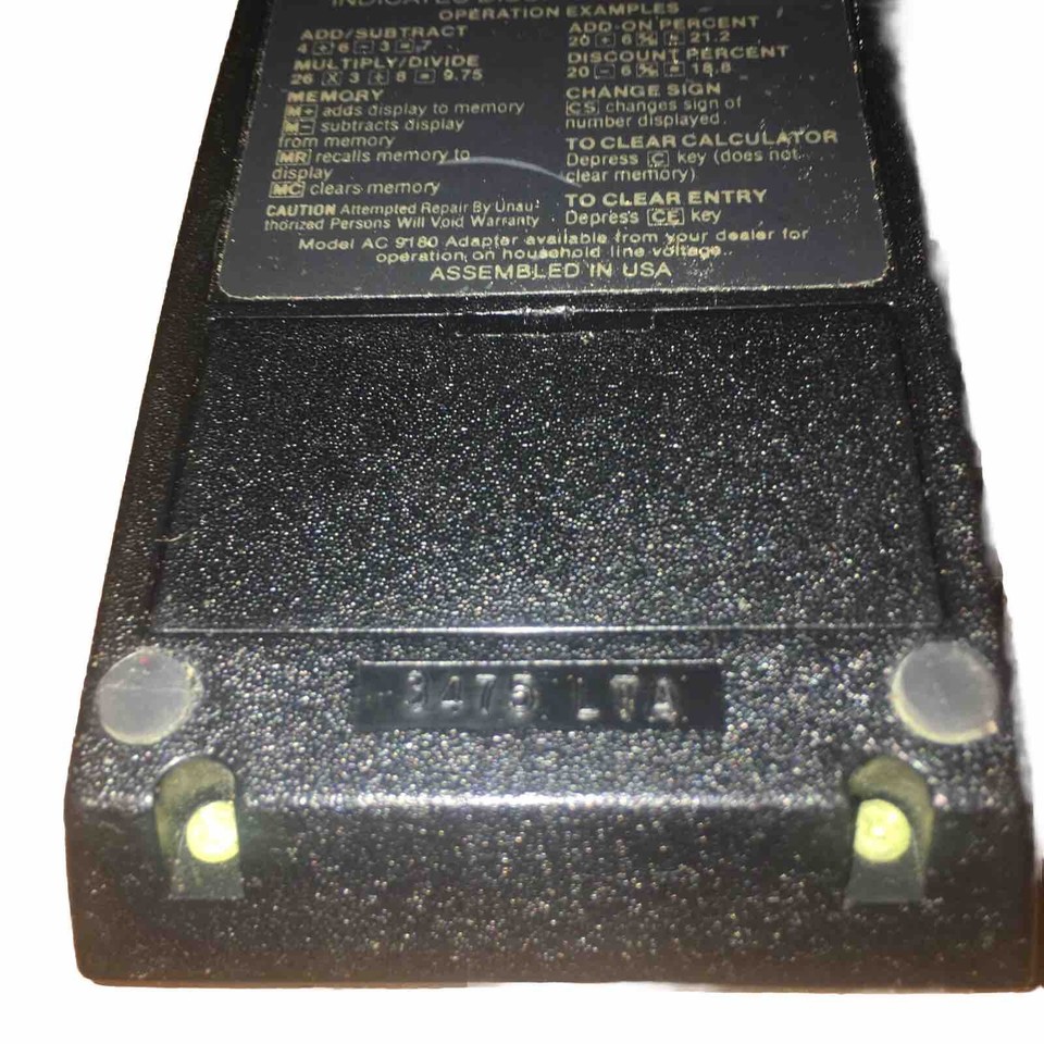 Vintage 1977 Texas Instruments TI-1250 LED Electronic Calculator Works ...