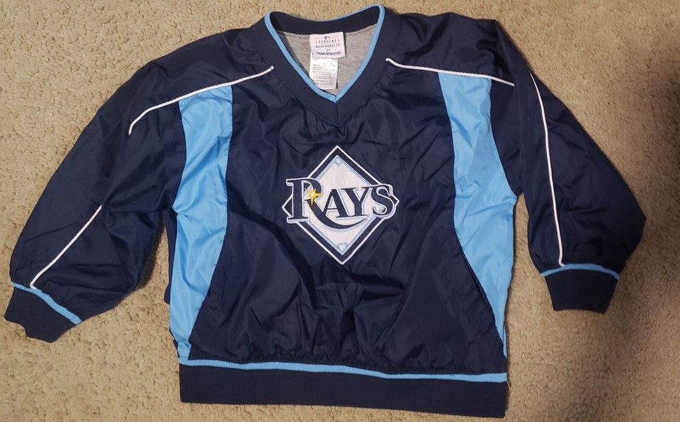 TAMPA BAY RAYS MLB Authentic GENUINE MERCHANDISE Kids Size 4/5 Pullover ...