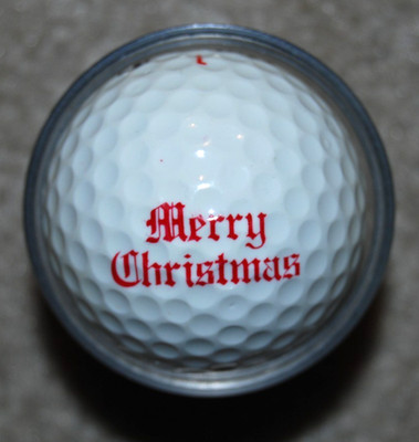 Merry Christmas & Holly Logo Spalding golf ball | eBay