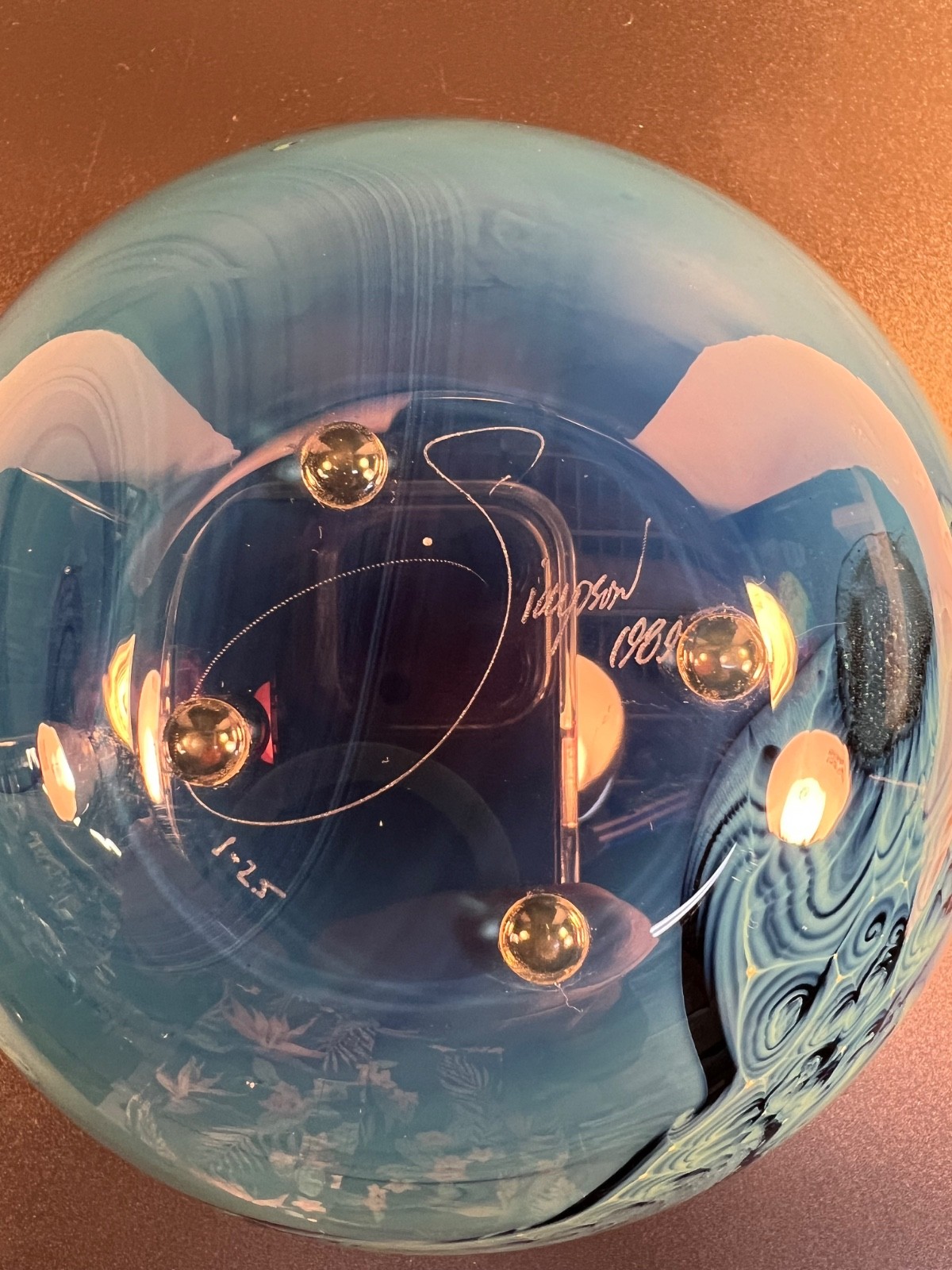 Josh Simpson 1989 Signed New Mexico Cobalt Blue Studio Art Glass Bowl 6 ...
