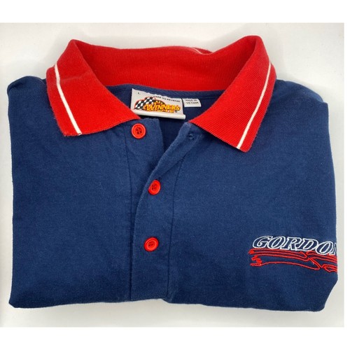 Vintage Winners Circle Jeff Gordon NASCAR Polo Shirt Racing Graphic Red ...
