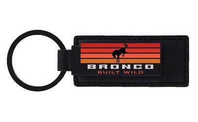 Ford Bronco Built Wild Black Leather Key Chain * High Quality * Ships ...