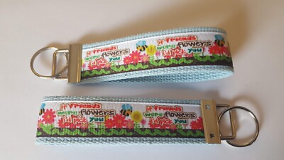Friends Flowers Pick You 6" Keychain Key Fob Key Ring Strap Birthday ...