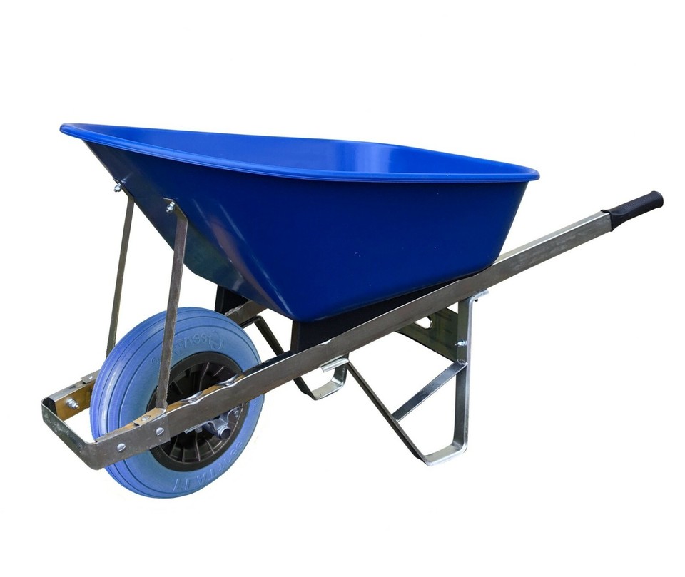 PUNCTURE PROOF OX WHEELBARROW 120L 160L 200L Garden Stable Foam Tyres ...