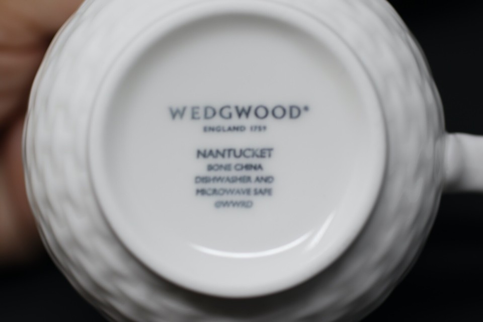 Wedgewood Nantucket Basket Weave Cup and Saucer Coffee Tea Set of Three ...
