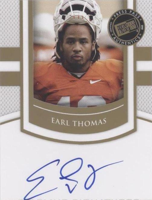 2010 Press Pass Portrait Edition - Sideline Signatures Earl Thomas III ...
