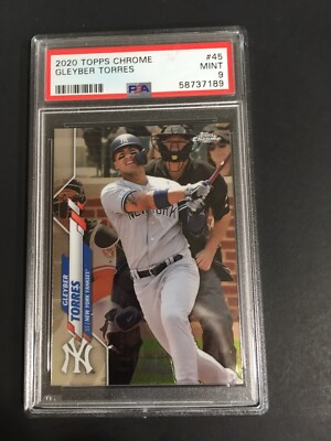 2020 TOPPS CHROME GLEYBER TORRES, #45, PSA 9 (Free Shipping on Any 3 ...