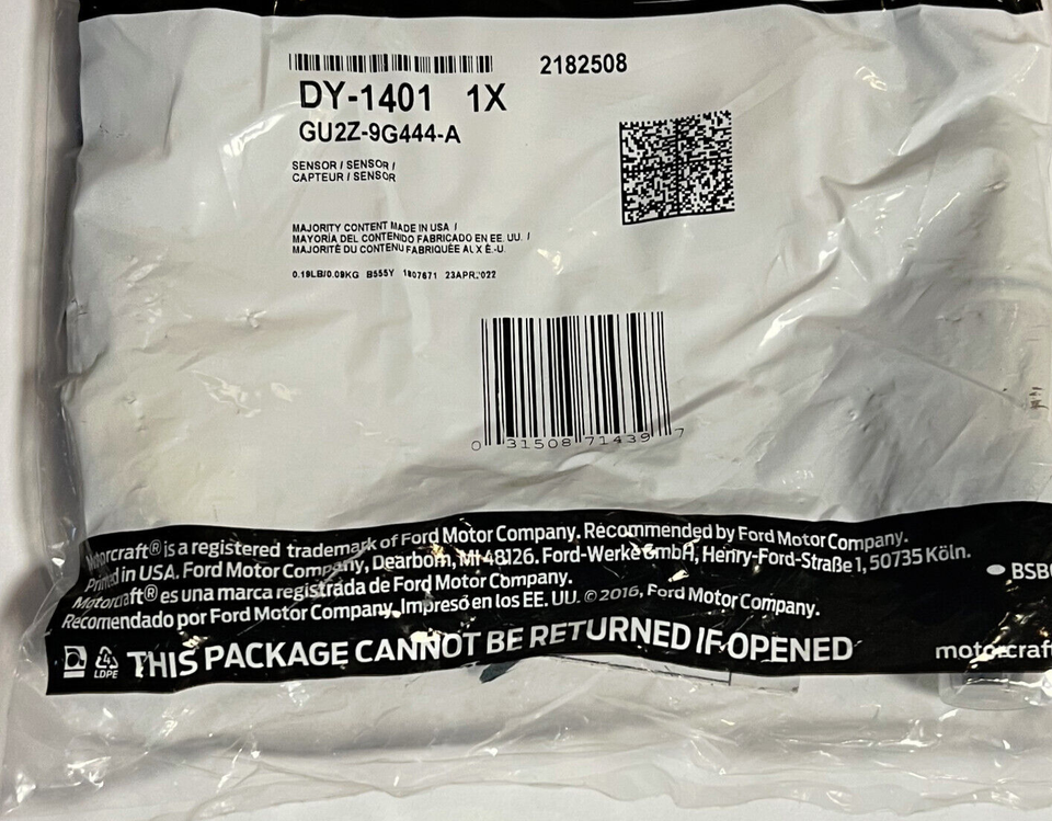 NEW OEM DY-1401 Motorcraft Oxygen Sensor GU2Z-9G444-A DY1401 * FREE ...