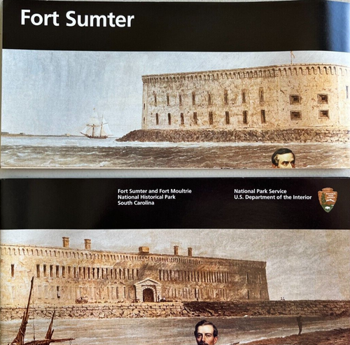 New FORT SUMTER NHP - SC NATIONAL PARK SERVICE UNIGRID BROCHURE Map GPO ...