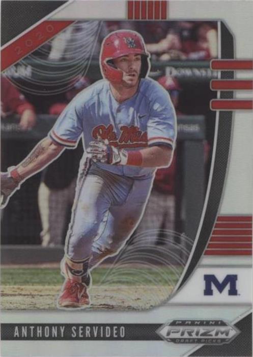 2020 Panini Prizm Draft Picks - Anthony Servideo #PDP74 Silver Prizm ...