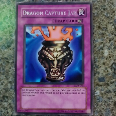 Dragon Capture Jar Rare LOB-045 LP Yugioh | eBay