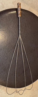 Vintage Primitive Rustic Decor Wire Rug Beater with Wood Handle | eBay
