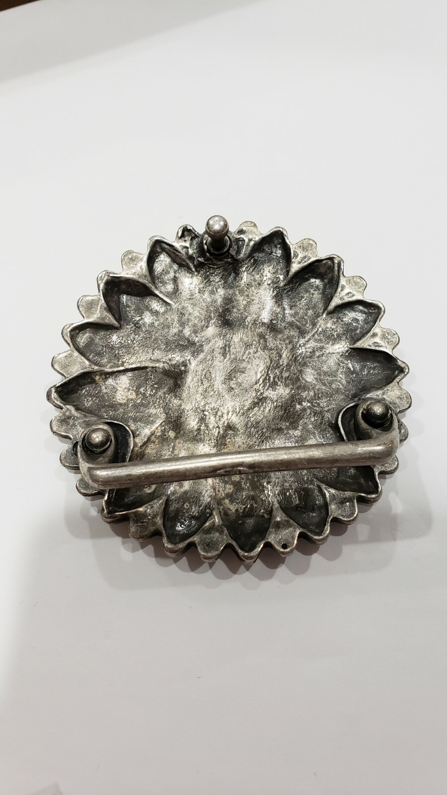 Large Gerber Daisy Flower Belt Buckle Pewter Faux Tur… - Gem