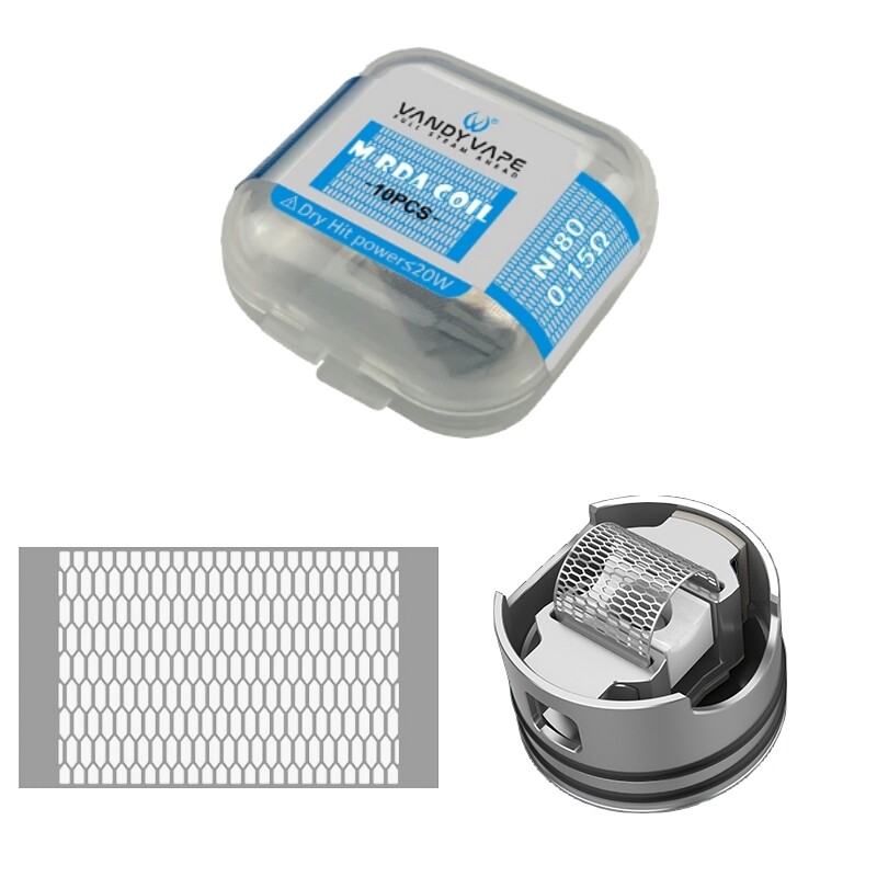 VandyVape DUAL M RDA Coil MESH V1, V2 Vandy Vape Watte RBA Coils A1 ...