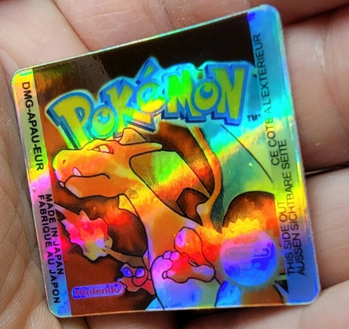 Pokemon Red Cartridge Sticker