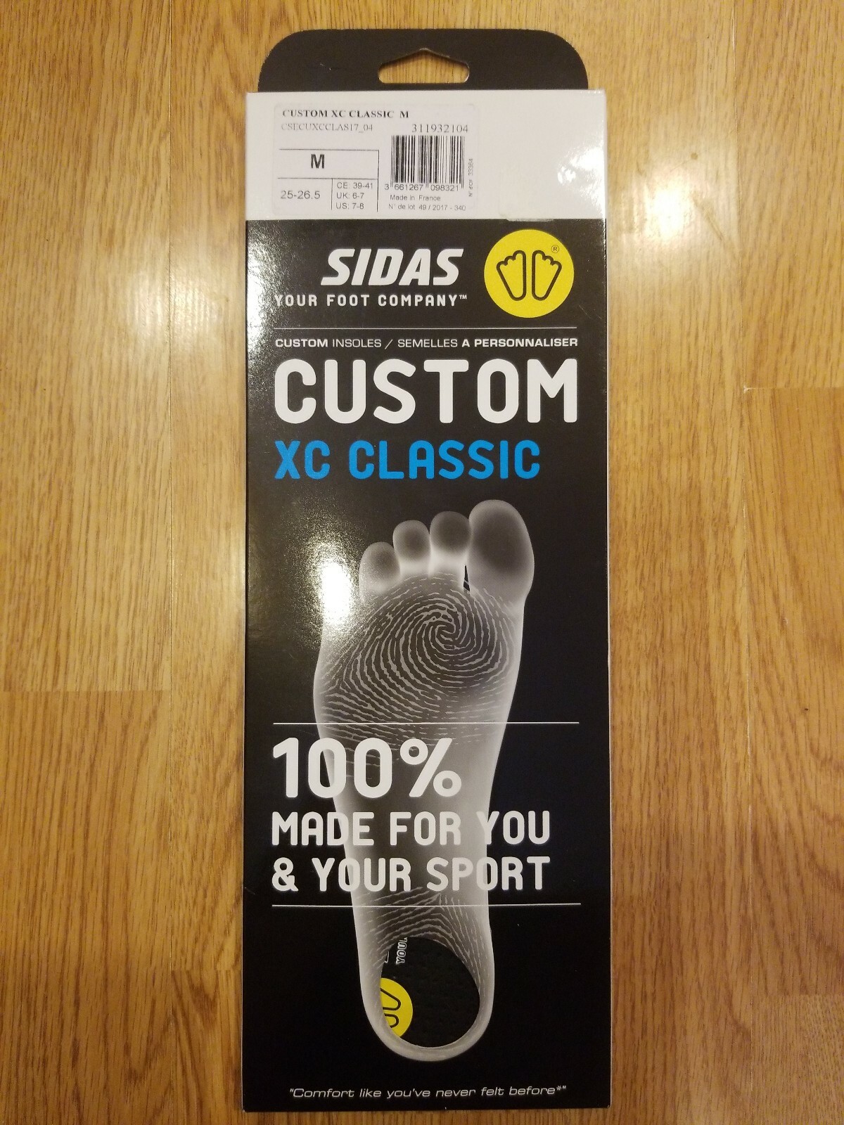 Sidas Custom XC Classic Nordic Skier Insoles Size M | eBay
