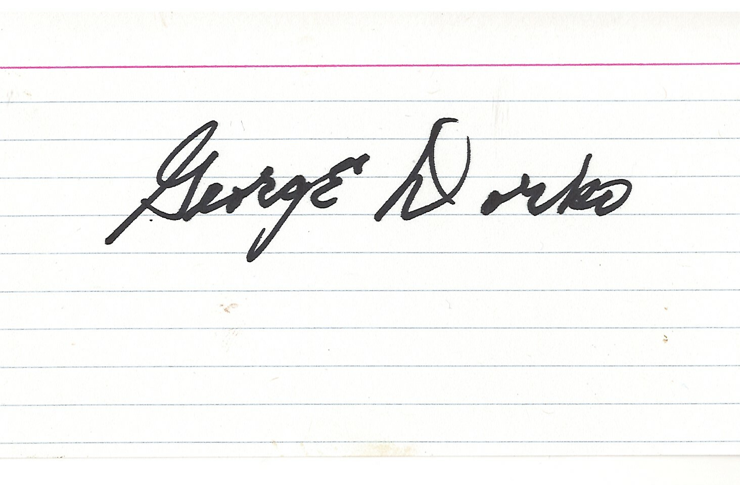 GEORGE DORKO 4TH MARINE DIVISION IWO JIMA VETERAN RARE SIGNED CARD | eBay