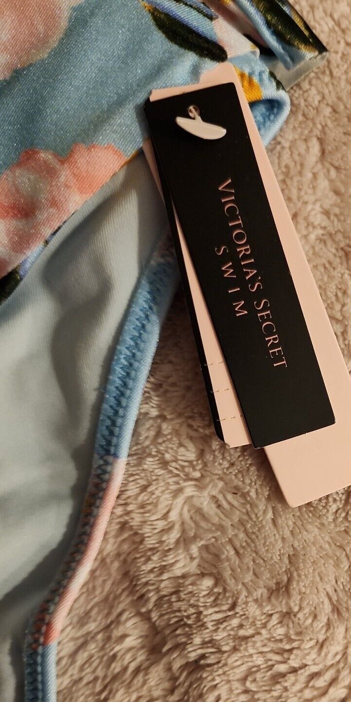 Nwt Victorias Secret Swim 34a Bikini S High Waist Bottom Ruffle Plunge