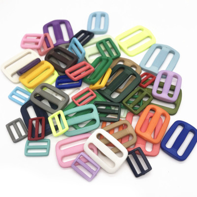 Webbing Colorful Plastic Slider Tri Glide Adjust Buckles Size 15/20/25 ...