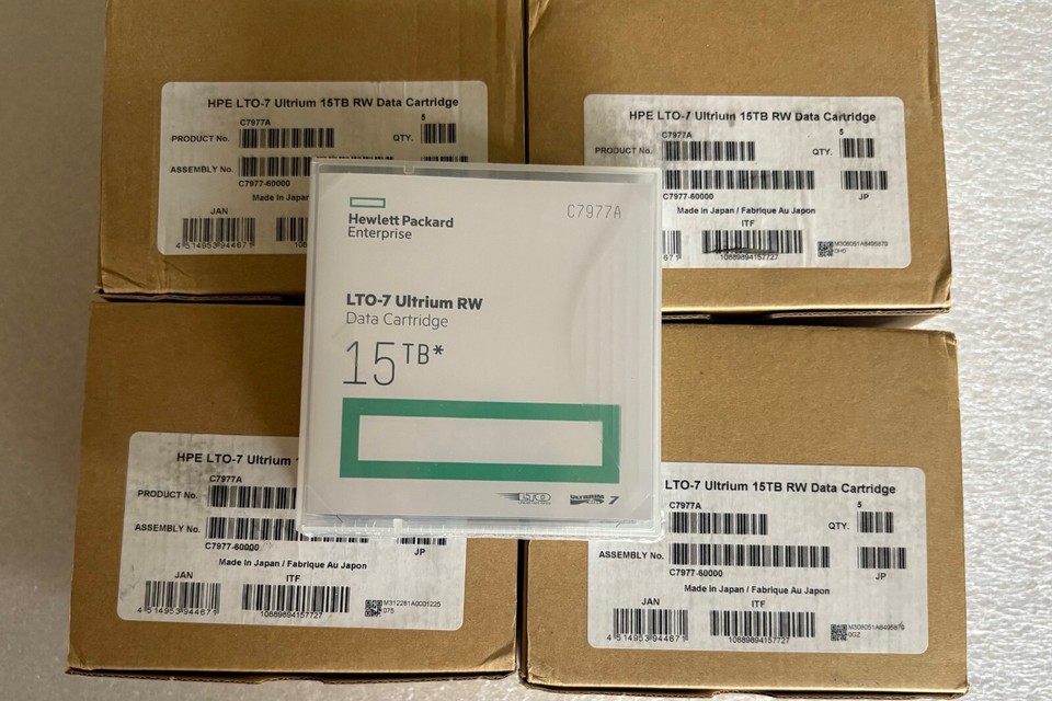 HP / HPE LTO7 Tape C7977A (20 PACK) Ultrium Backup Tape Cartridge 6TB ...