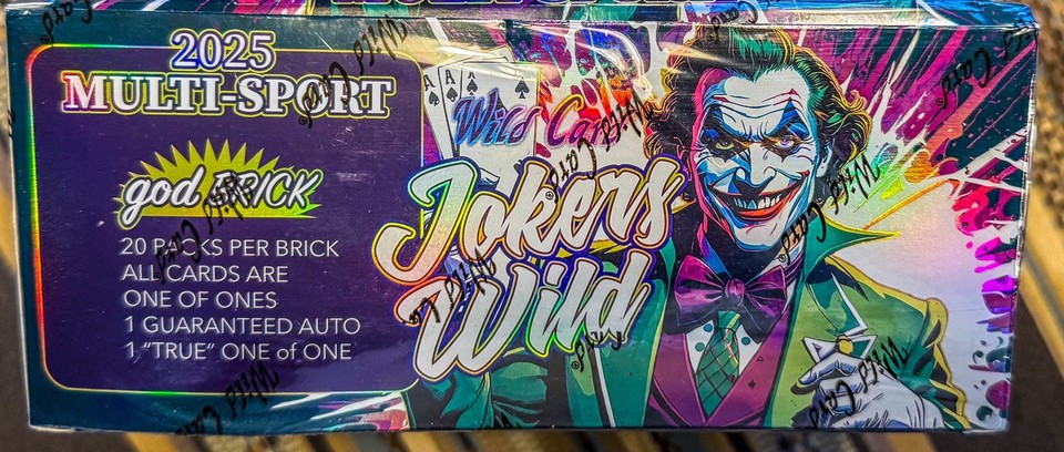 2025 WILD CARD JOKERS Multi-Sport All 1 of 1 FACTORY SEALED GOD BOX 🃏🔥🃏 ...