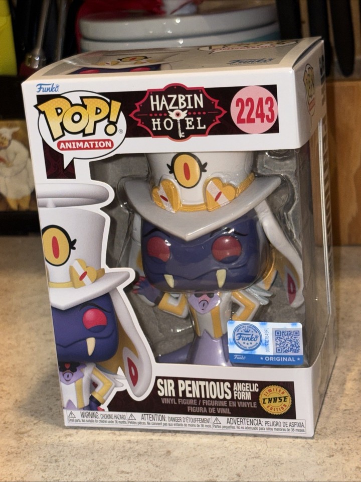 In Hand Funko Pop! Hazbin Hotel Sir Pentious (Angelic Form) Chase | eBay UK