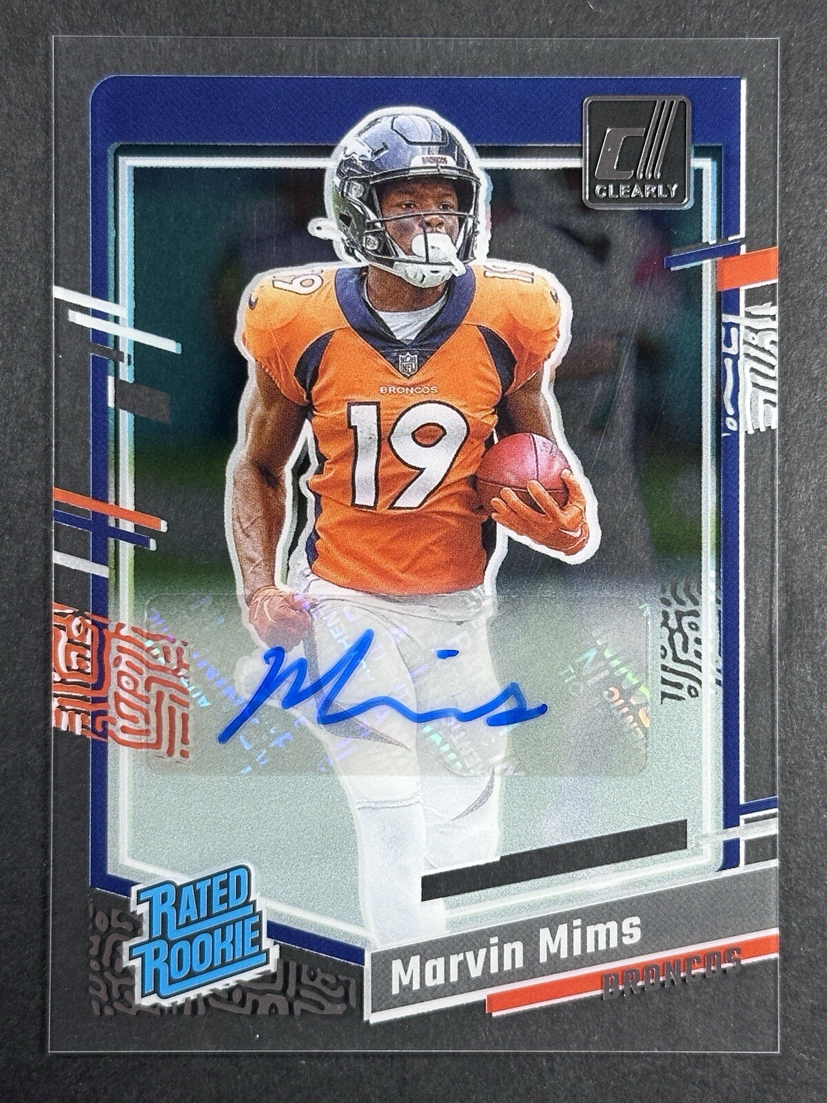 2023 Panini Clearly Donruss Marvin Mims Rated Rookie Auto #74 | eBay