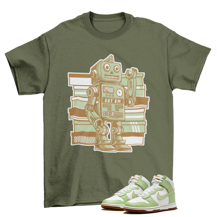 Sneaker Bot Shirt to Match Dunk High SE Honeydew DQ7680-300 | eBay