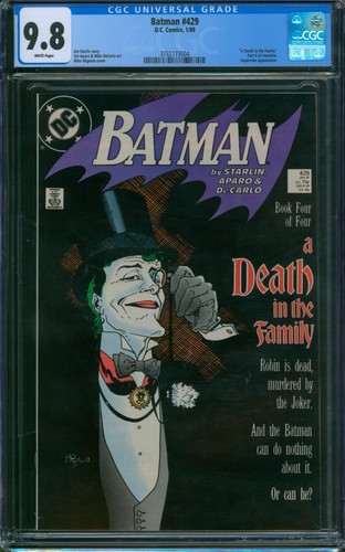 Batman #429 ️ CGC 9.8 White Pages ️ A Death in the Family Part 4 DC ...