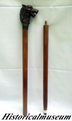 Christmas Hitler Wolf Design Walking Designer Cane Walk Stick Wooden ...