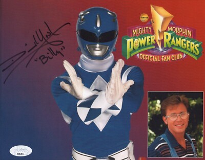 Mighty Morphin Power Rangers- David Yost signed Blue Ranger 8x10 photo ...